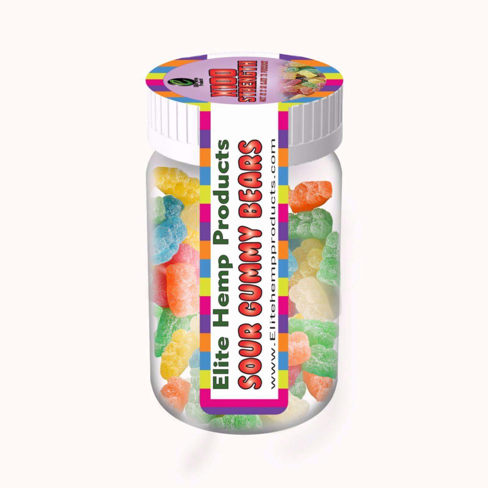 Elite Hemp Products: Hemp Based Bears Sour Gummies | Leafly